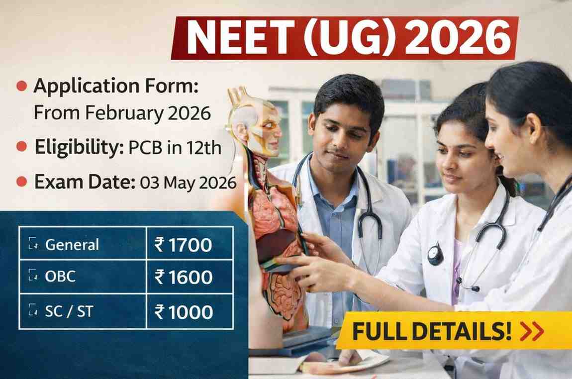 NEET UG 2026 Online Apply, Exam Date, Eligibility, Application Form ...